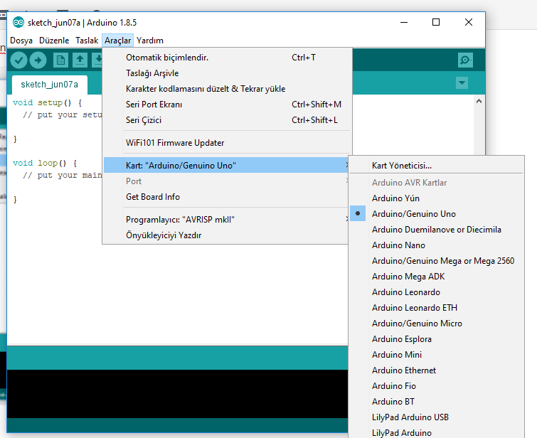 Arduino Kurulum – Bilişim & Programlama