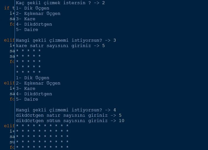 Python Liste Örnekleri 3 – Bilişim & Programlama